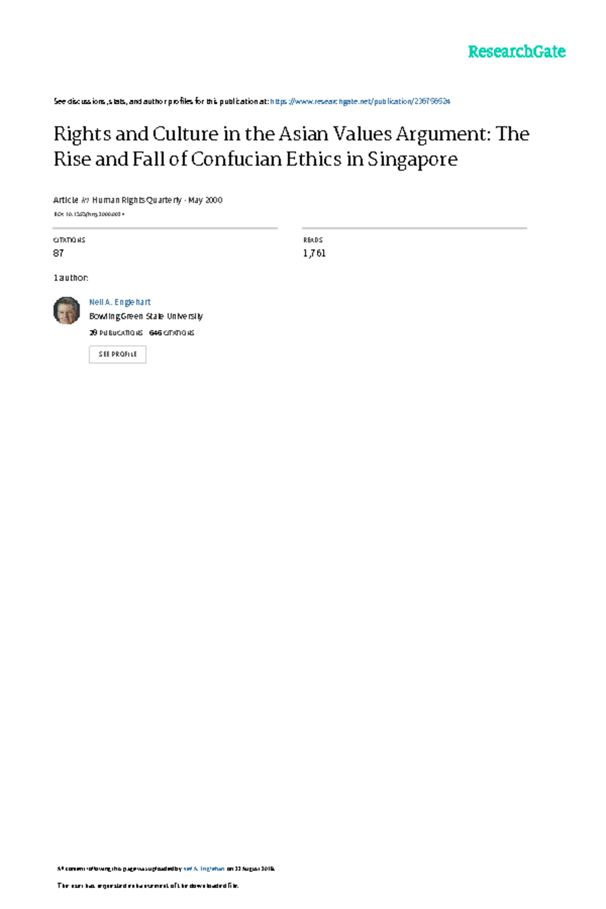Asian Values Singapore - See discussions, stats, and author profiles for this publication at ...