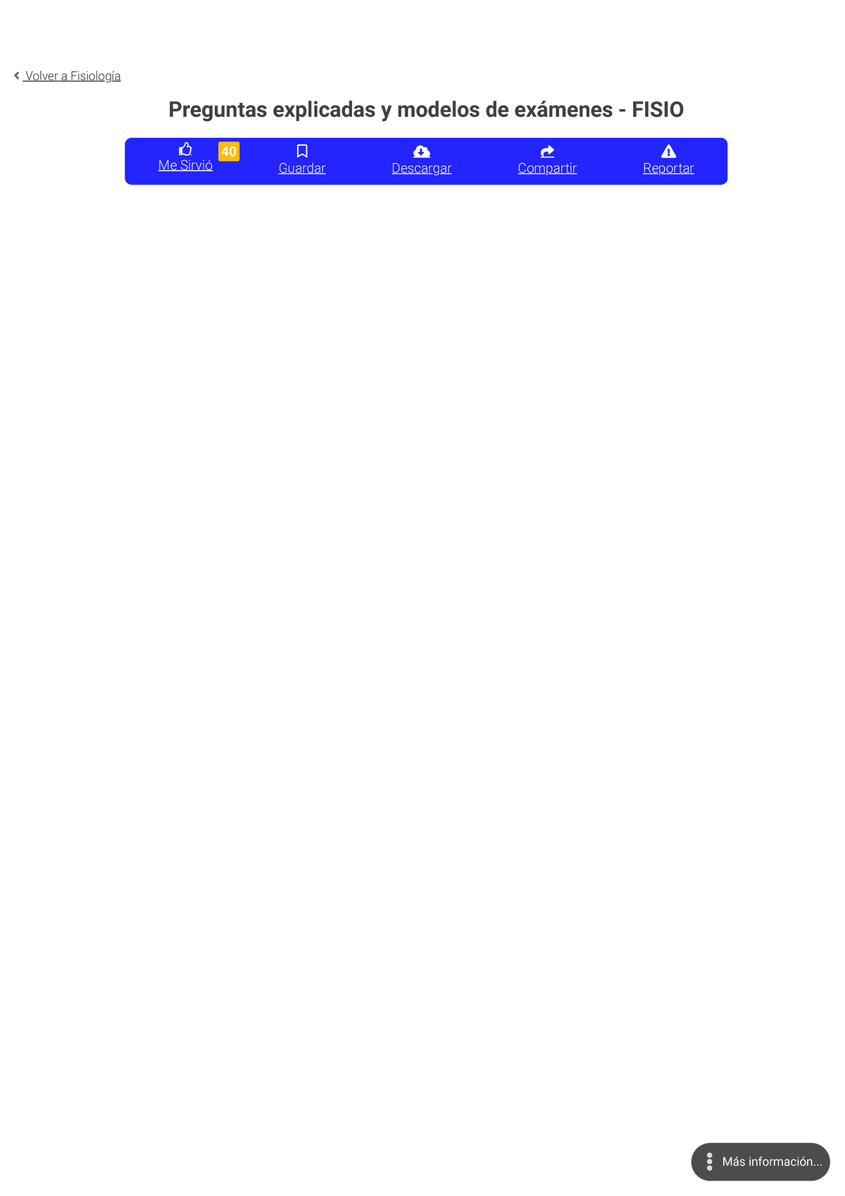 Modelo de Examen Preguntas explicadas y modelos de exámenes - Fisio Fisiología Médico Cirujano ...