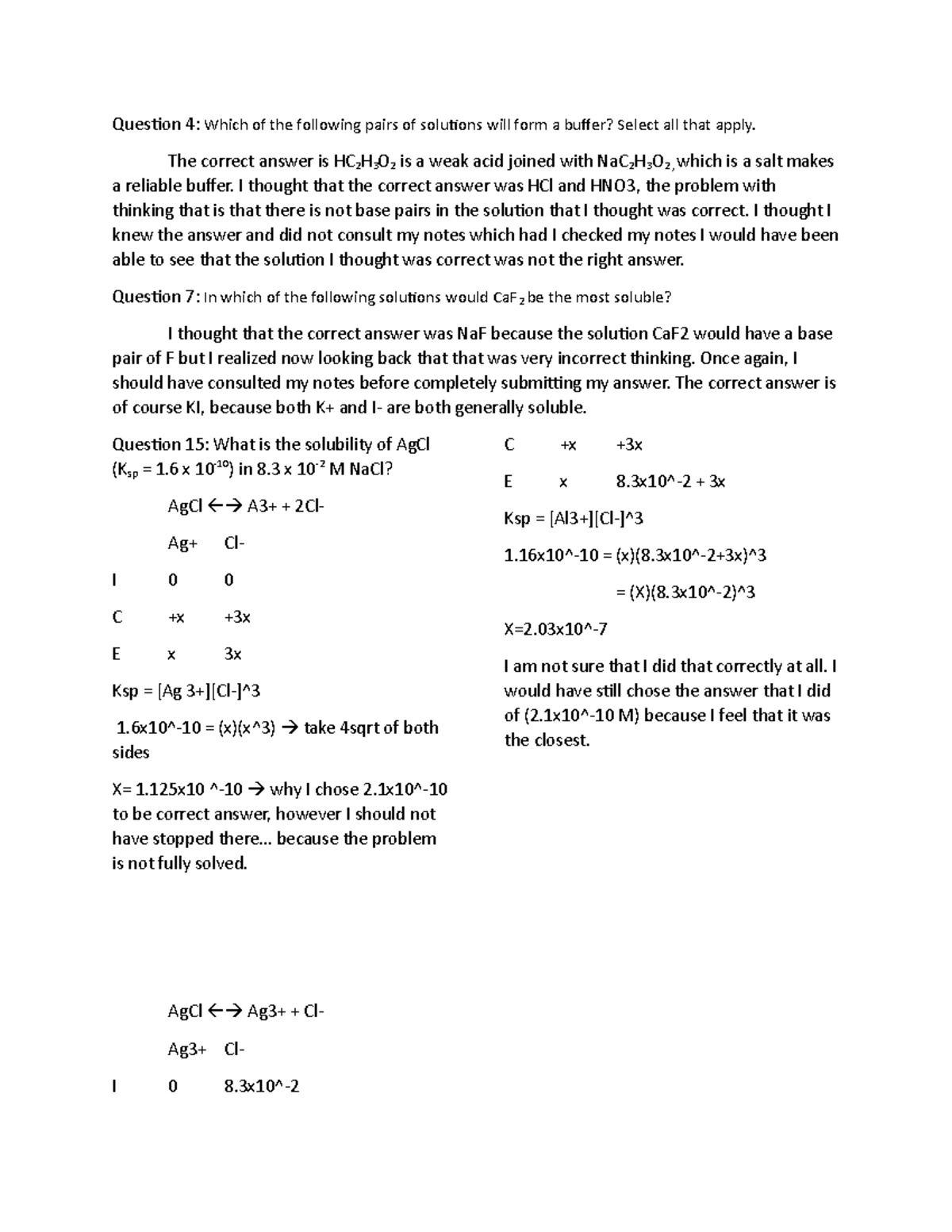 Exam 2 corrections NR - chemistry - Question 4: Which of the following ...