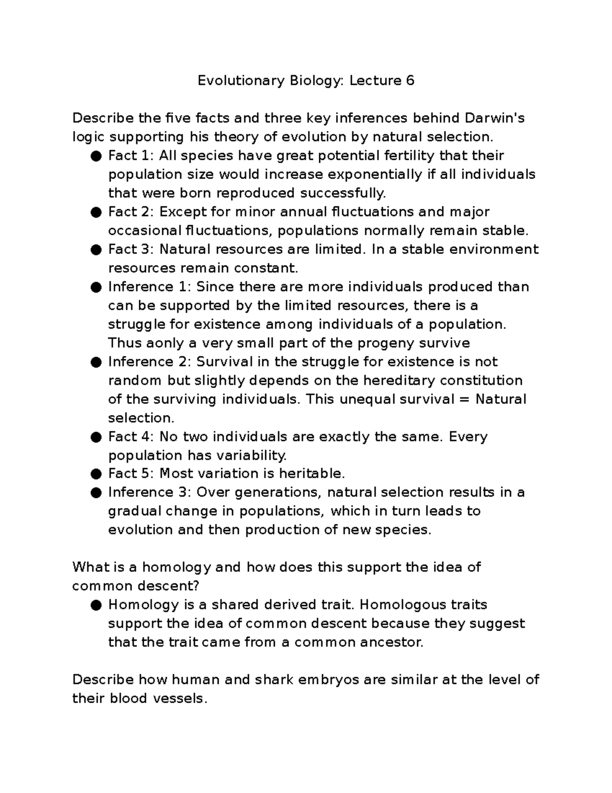 Evolutionary Biology Lecture 6 - Fact 1: All species have great ...