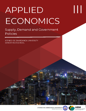 Applied Economics Module 1 1 - APPLIED ECONOMICS Introduction to ...