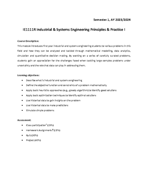 ISYE 6501 Notes - homework 1 - Week 2 Validation Model Validation ...