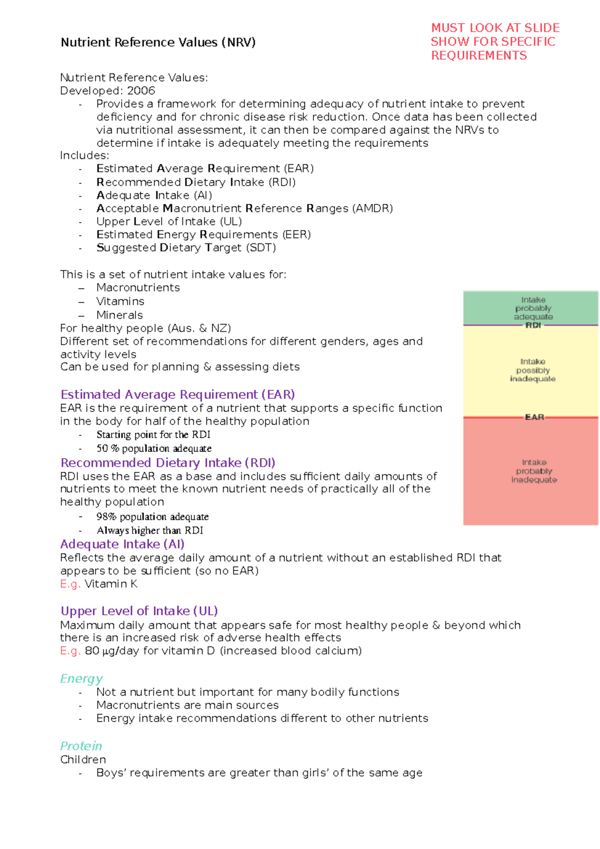 4-Nutrient Reference Values - Once data has been collected via ...