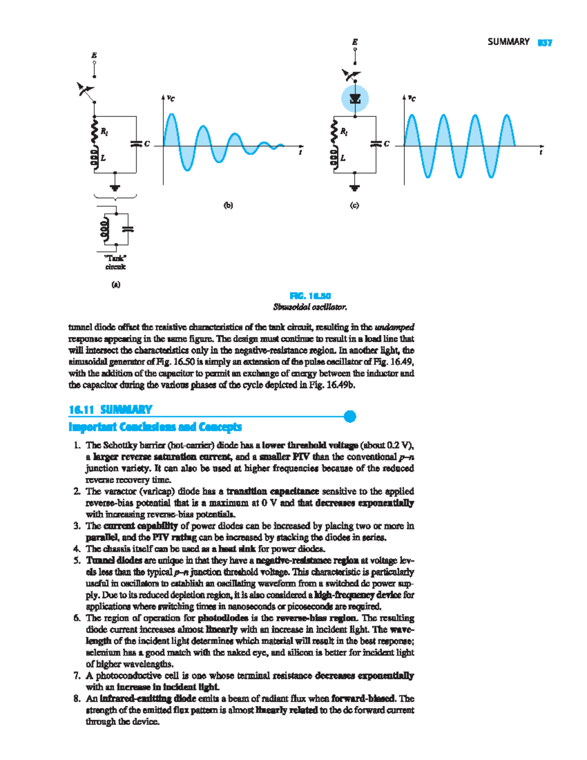 Summary Important Conclusions and Concepts - Electronic Circuit ...