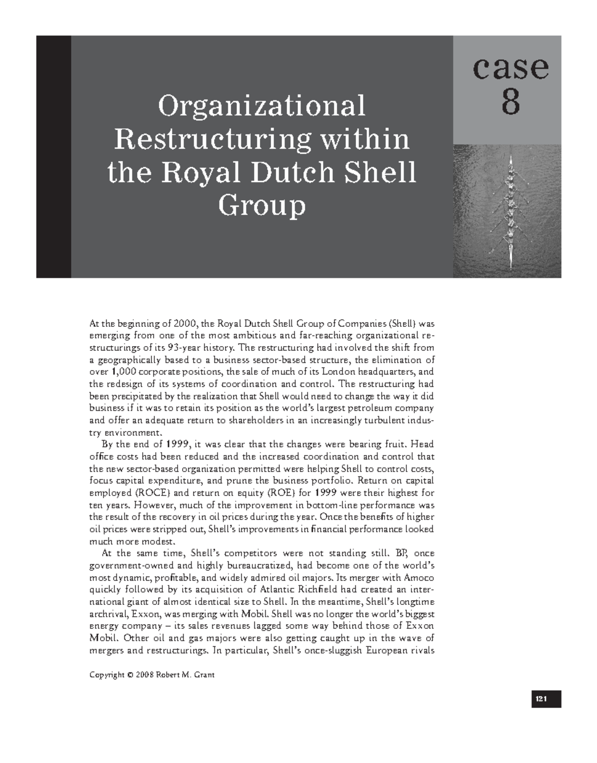 Shell Case - CTAC08 28/5/07 3:45 PM Page 121 Organizational ...