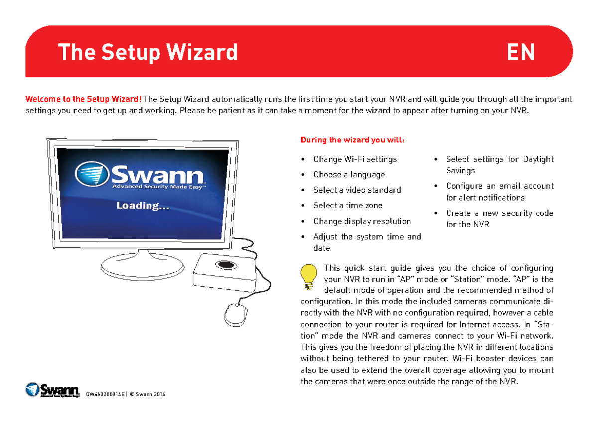 QW4602008 14 E Web Single Pages 2 - Welcome to the Setup Wizard! The ...