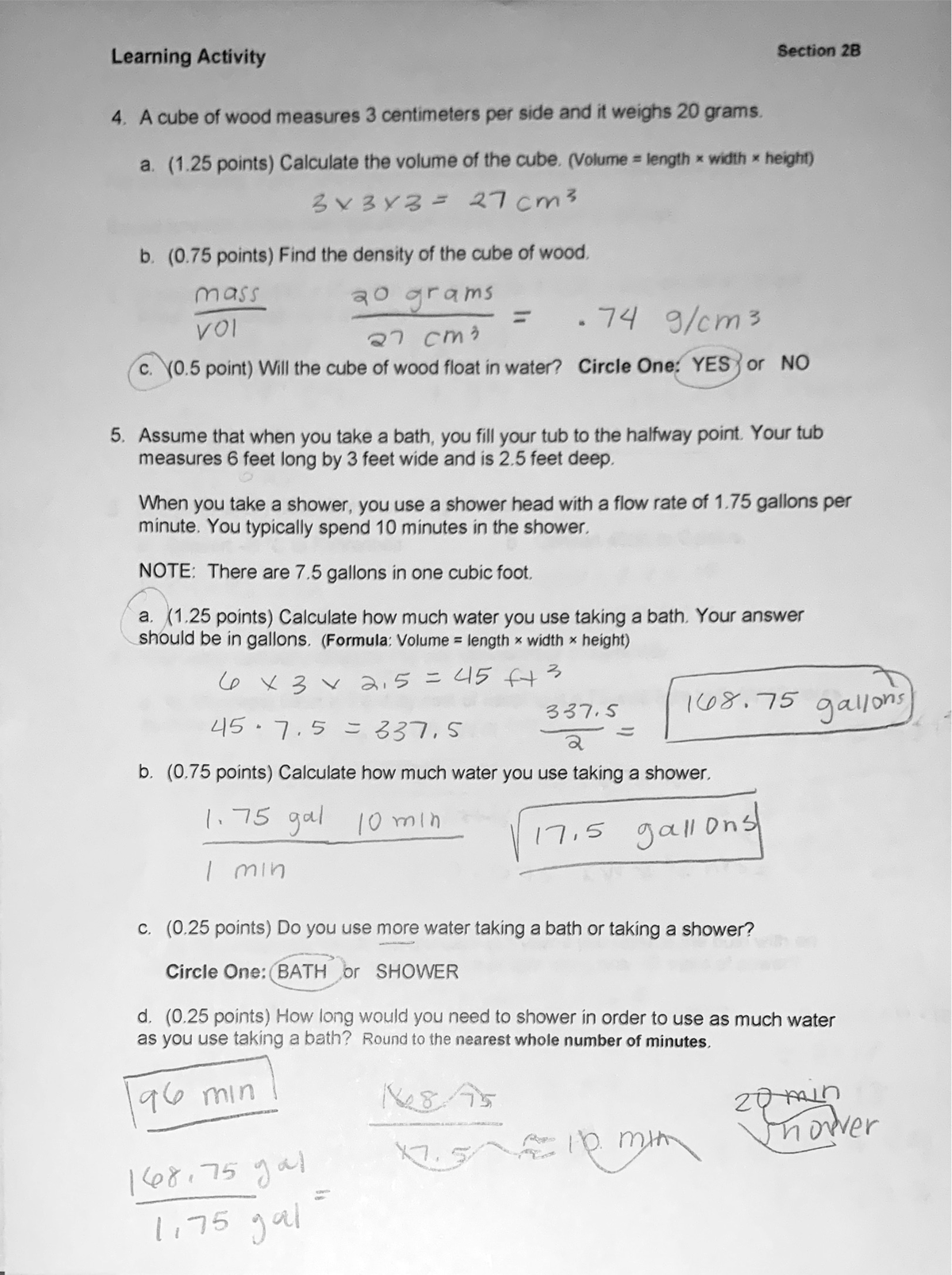 2b Math Worksheet chapter 9 - MATH 2103 - Studocu