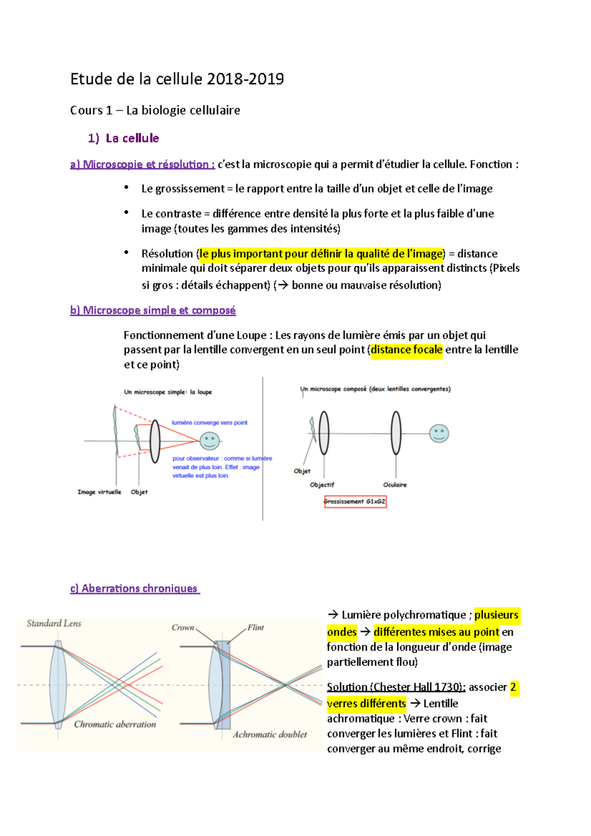 1. Etude de la cellule - Warning: TT: undefined function: 32 Etude de la cellule 2018- Cours 1 ...