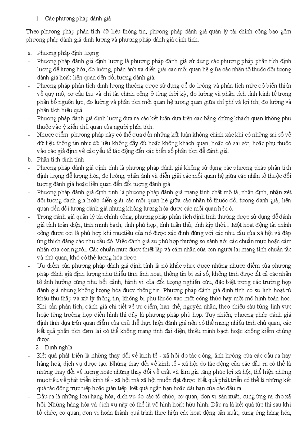 5 - ádasdsa - Các phương pháp đánh giá Theo phương pháp phân tích dữ ...