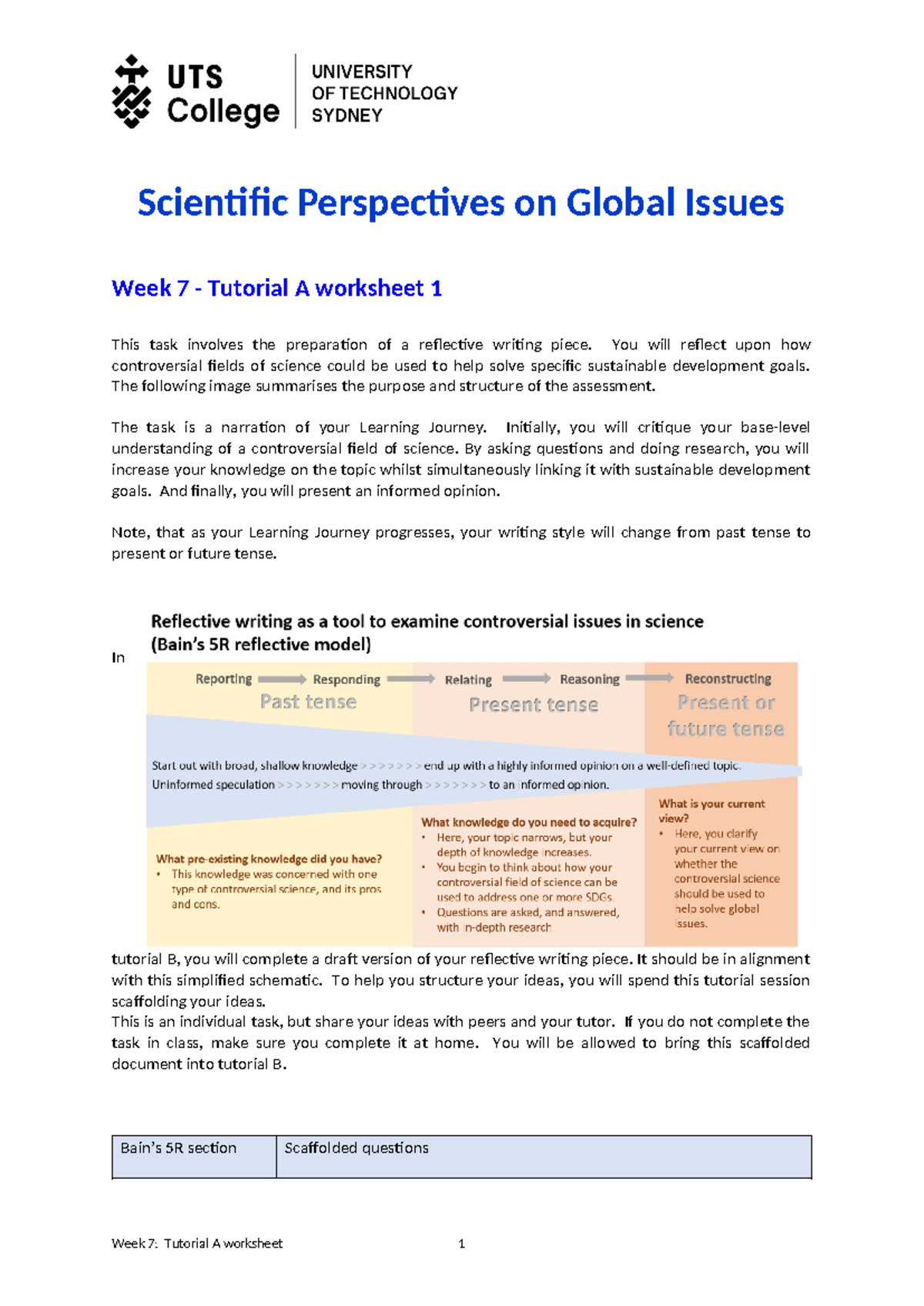 W7-SPGI-Tutorial A - student notes-1 - Scientific Perspectives on ...