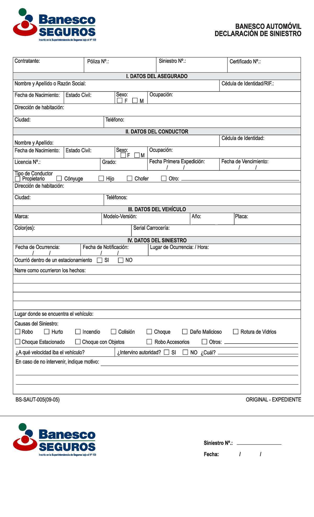 Formato Declaracion DE Siniestro (1) - Derecho civil 2 - Studocu