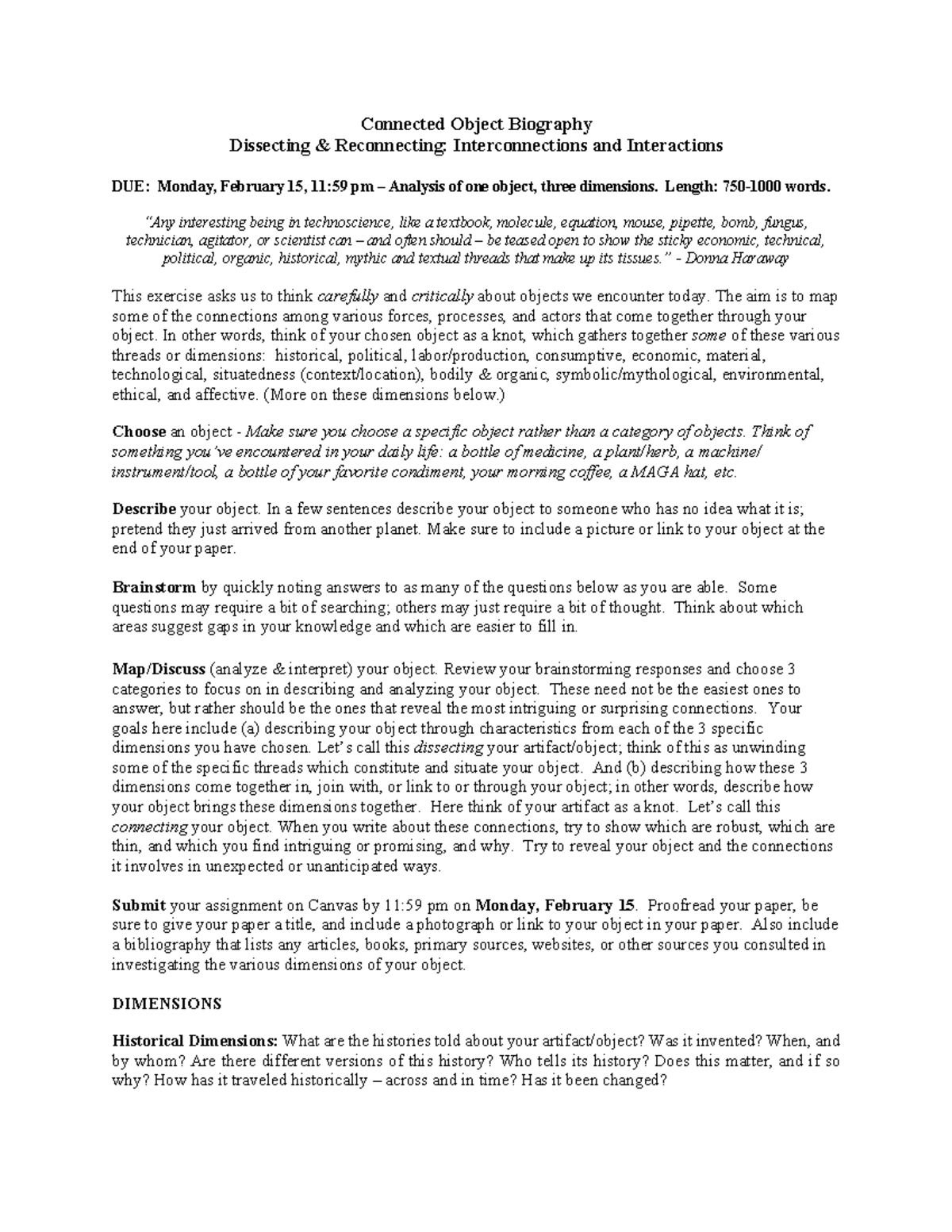 Connected+Object+Biography+Assignment - Connected Object Biography ...