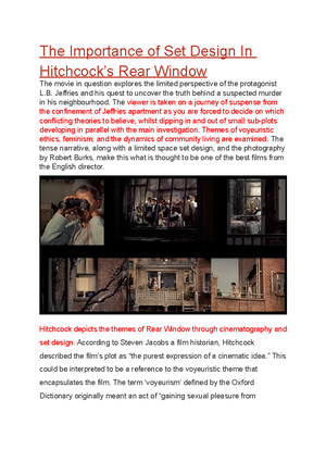 Critical Analysis of Alfred Hitchcock - It shows Hitchcock as a strong ...