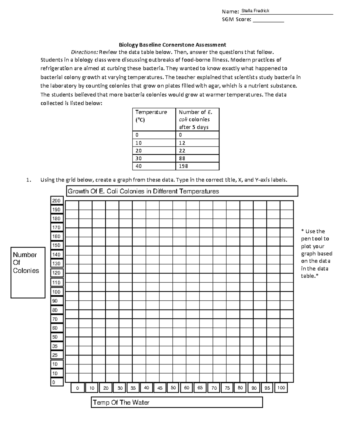 Biology SGM - Pre Lab Skills 20-21 SC - Biology Baseline Cornerstone ...