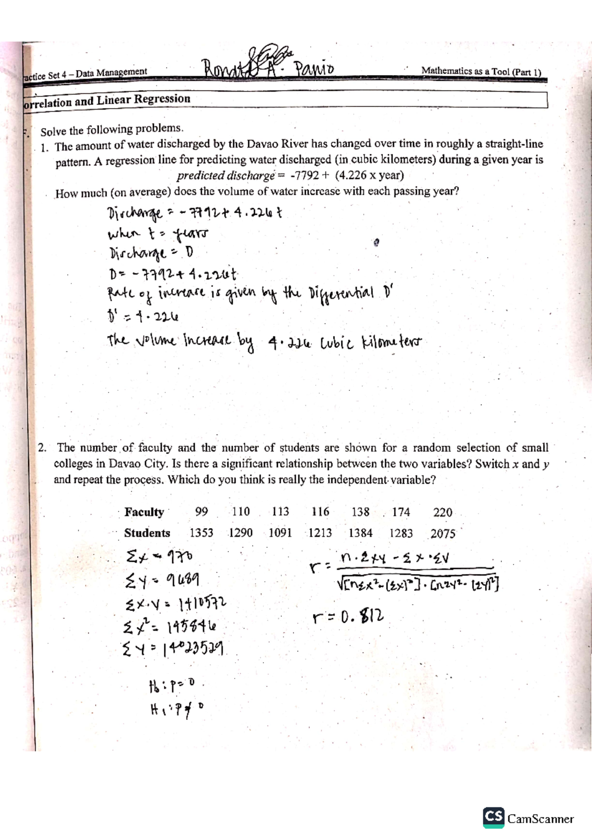 MMW Practice Set 4 (F) - Bachelor of Science in Accountancy - CamScanner - Studocu