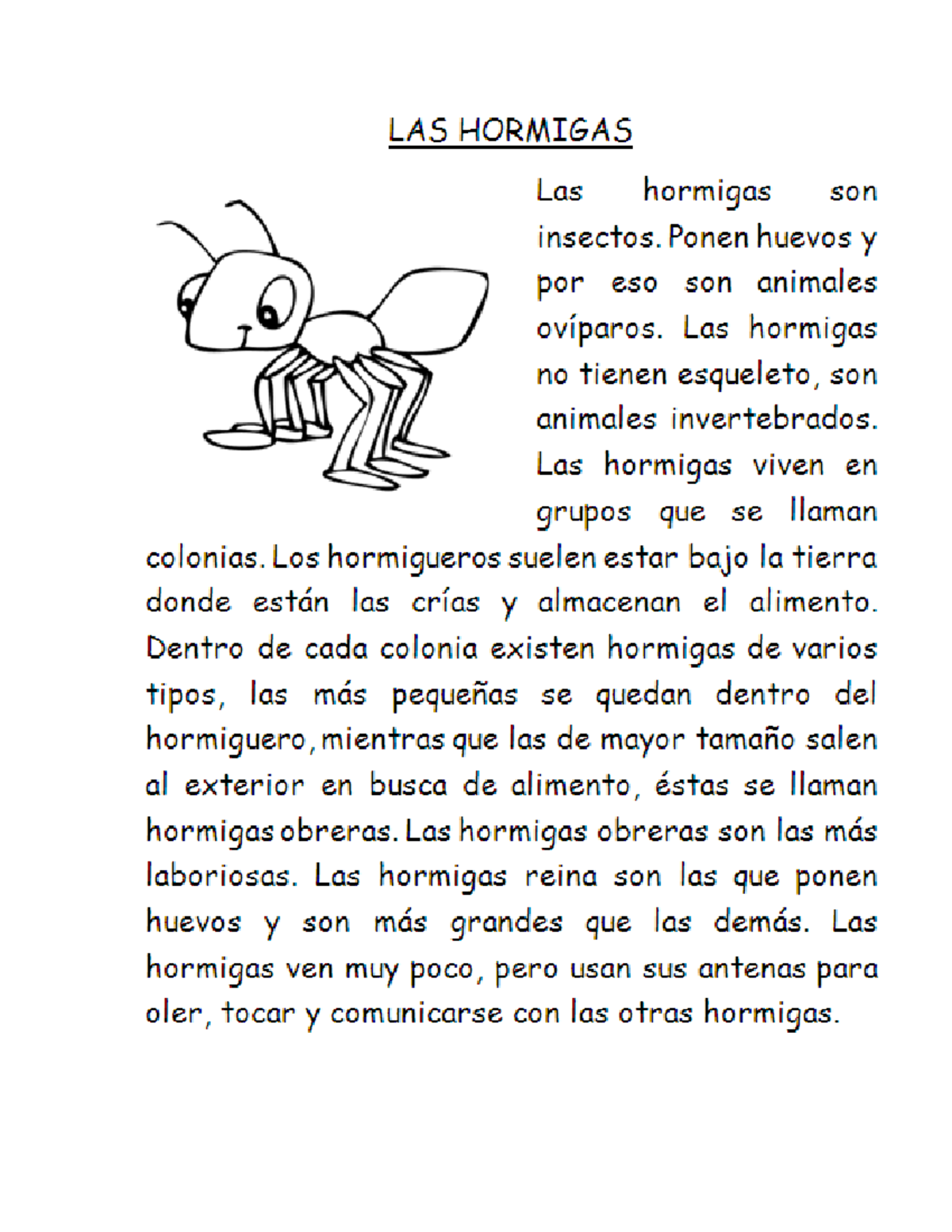 Las hormigas - biologia - Studocu