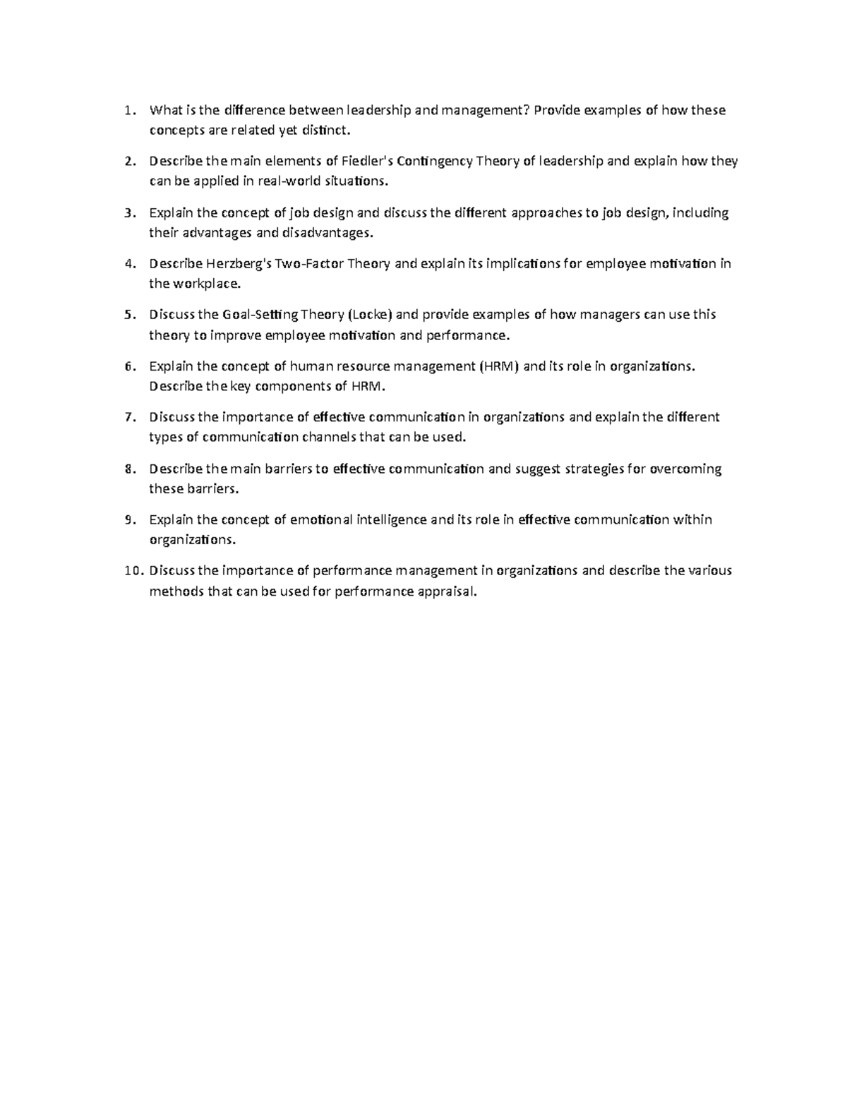 Management Principles and Practices MNGT 1211 Chapter exam 2 - What is the difference between ...