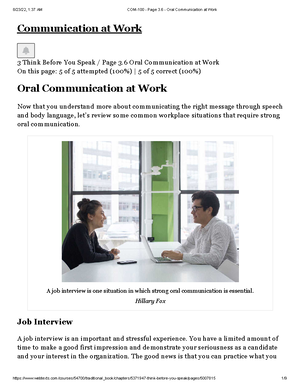 Unit 1 tutorials the basics of professional communication - Unit 1 Tutorials: The Basics of ...