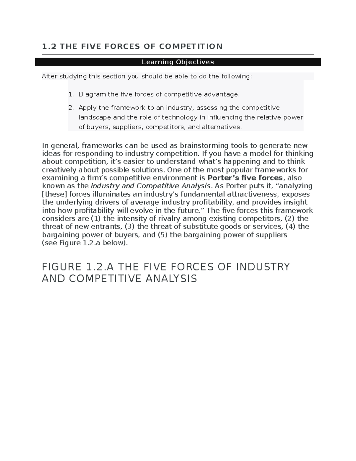 BCIS 1305 Notes PART 2 - review material - 1 THE FIVE FORCES OF ...