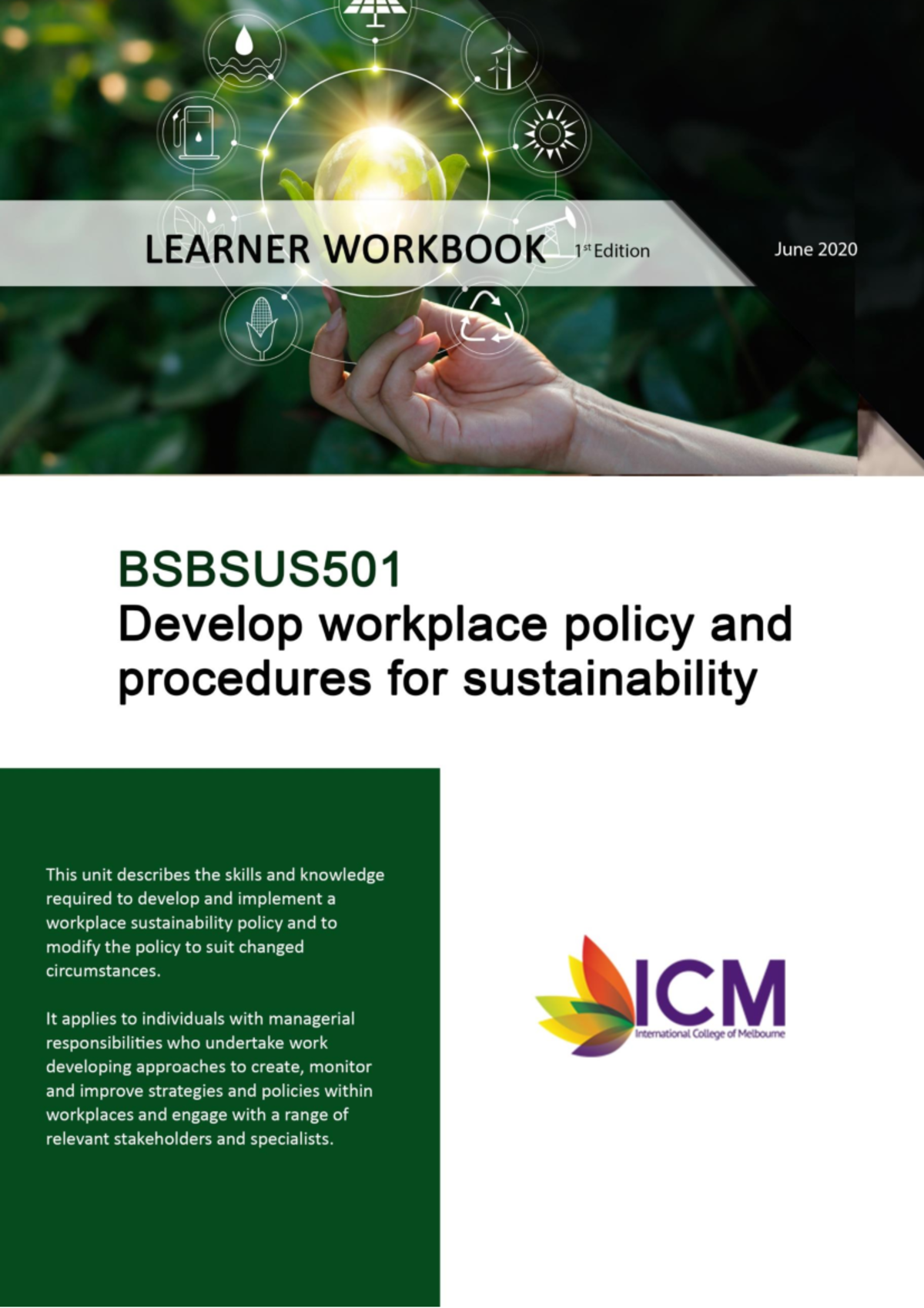 494165911 Bsbsus 501 Learner Workbook ICM pdf - Structure of the ...