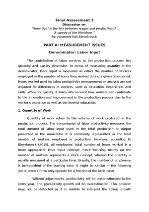 Final Assessment 4 - Unit of Analysis Essay - Final Assessment 4 ...