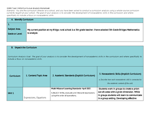 Customized Program Checklist - D630 - Studocu