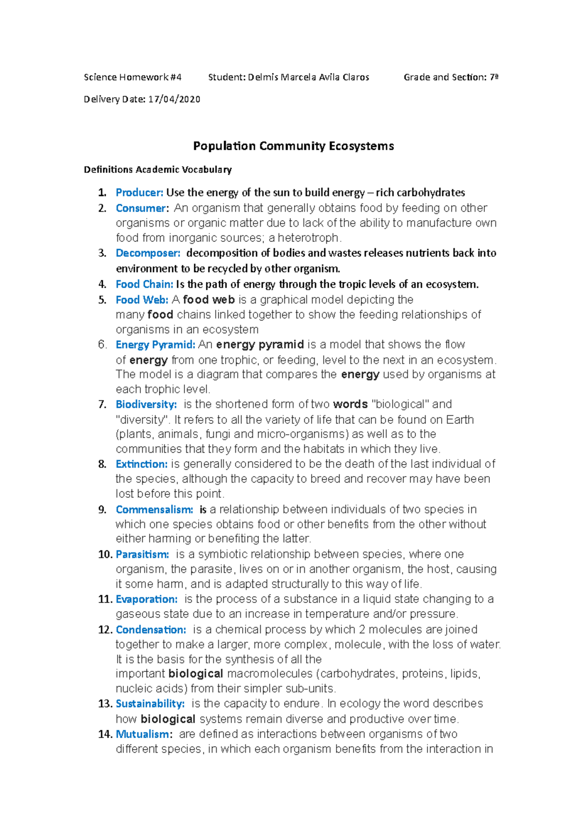 Science Homework # 4 - ,,,,,,,,,,,,,,,,,,,,,, - Science Homework #4 ...