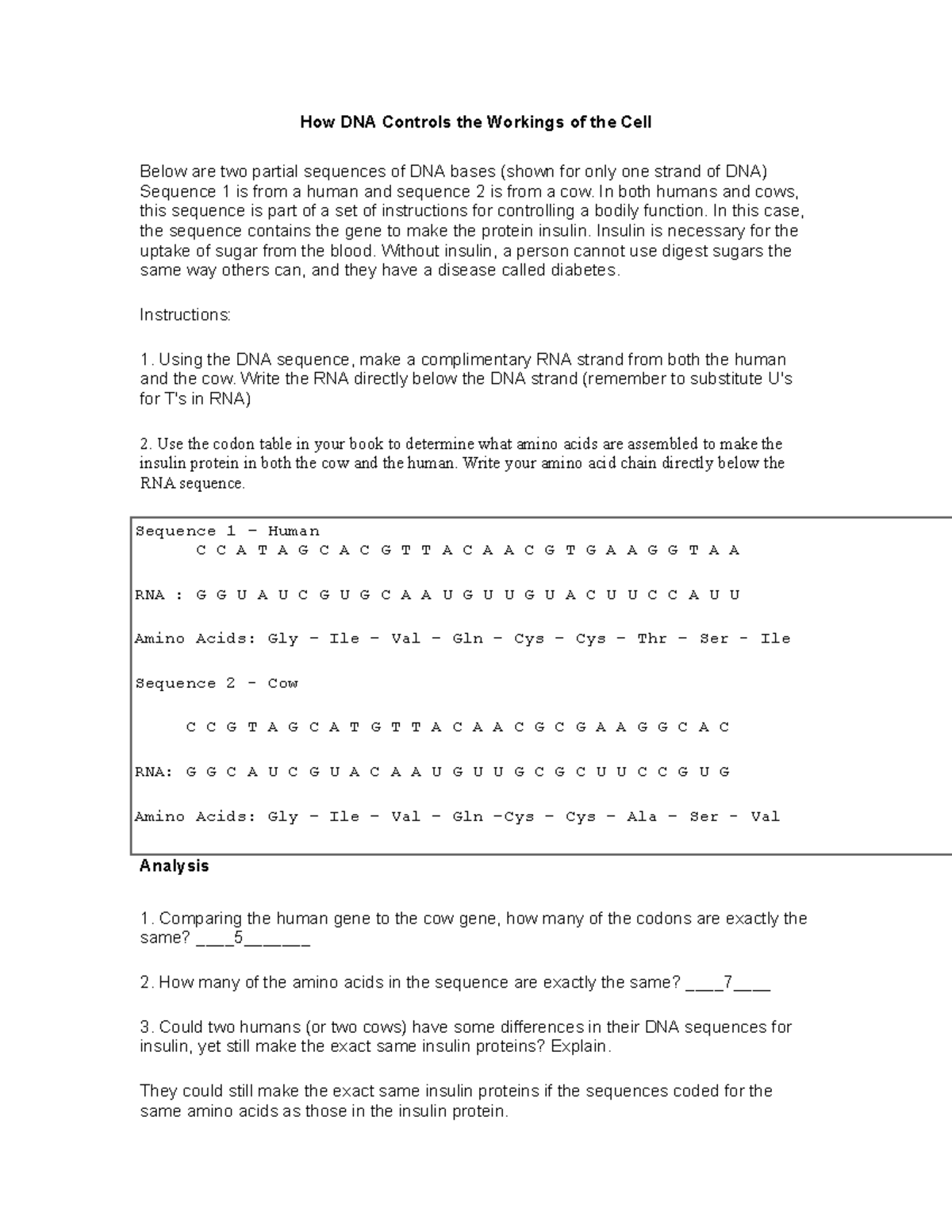 DNA Worksheet Answers How DNA Controls The Workings Of The Cell Below dna-worksheet-answers-how-dna-controls-the-workings-of-the-cell-below