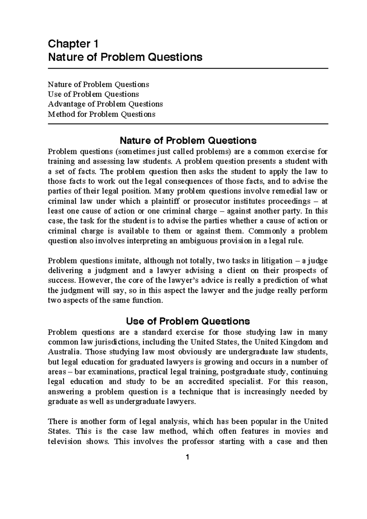 LLB1120 How to answer legal problem questions - LLB1120 - UOW - Studocu