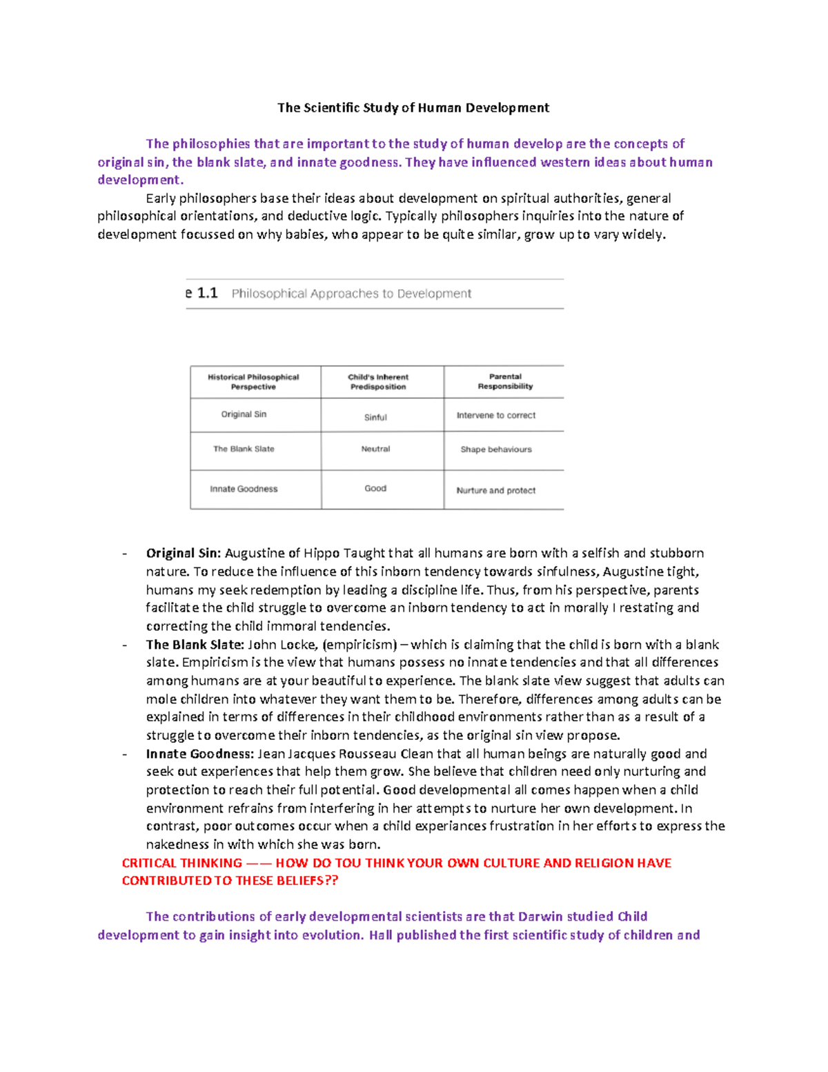 Chapter 1 Text Book Notes PDF - The Scientific Study of Human ...