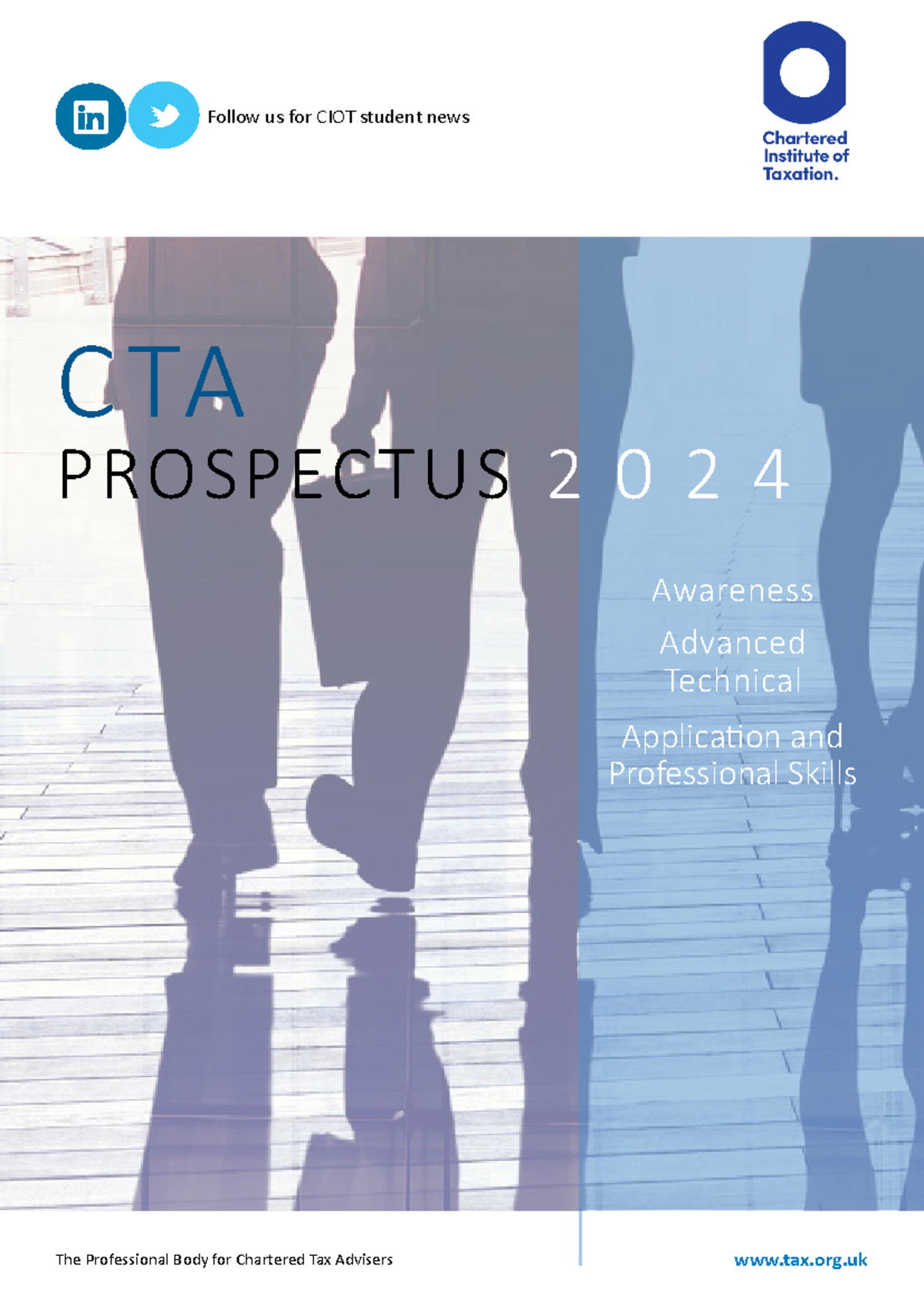CIOT Prospectus 2024 - Follow us for CIOT student news The Professional Body for Chartered Tax ...
