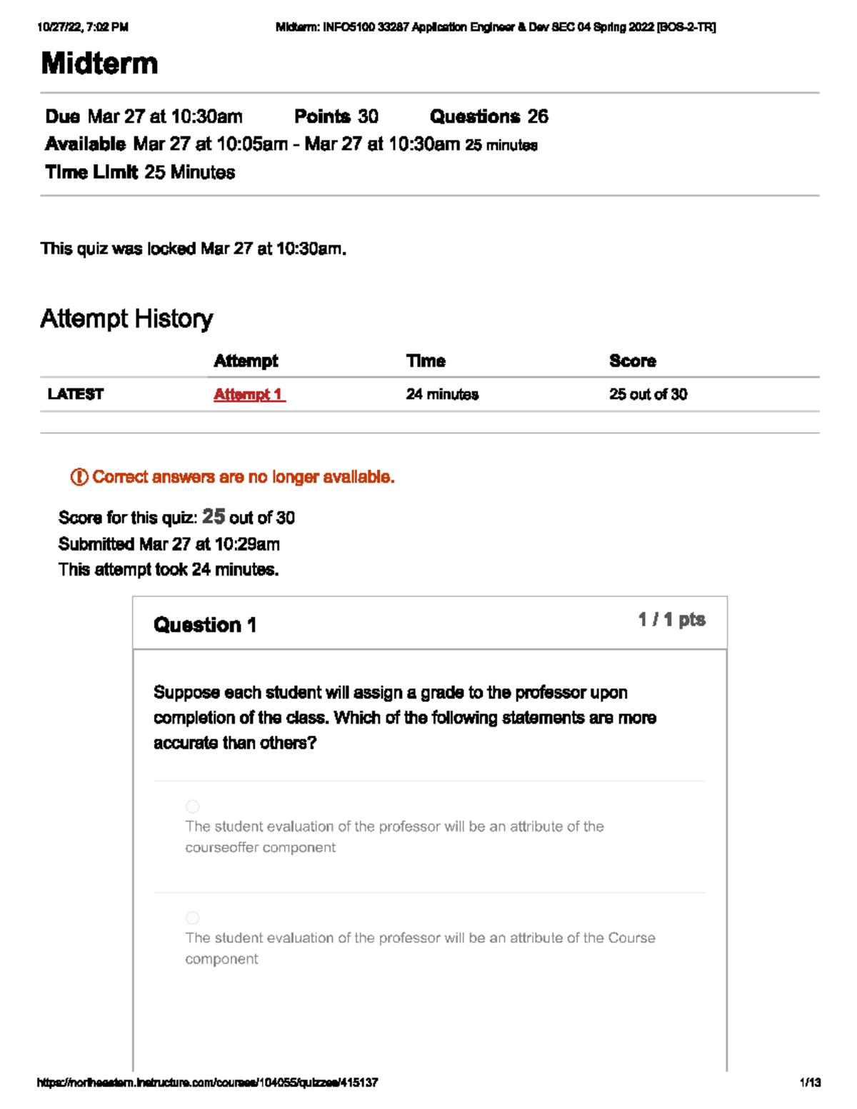 AED midterm - test - INFO 5100 - Studocu
