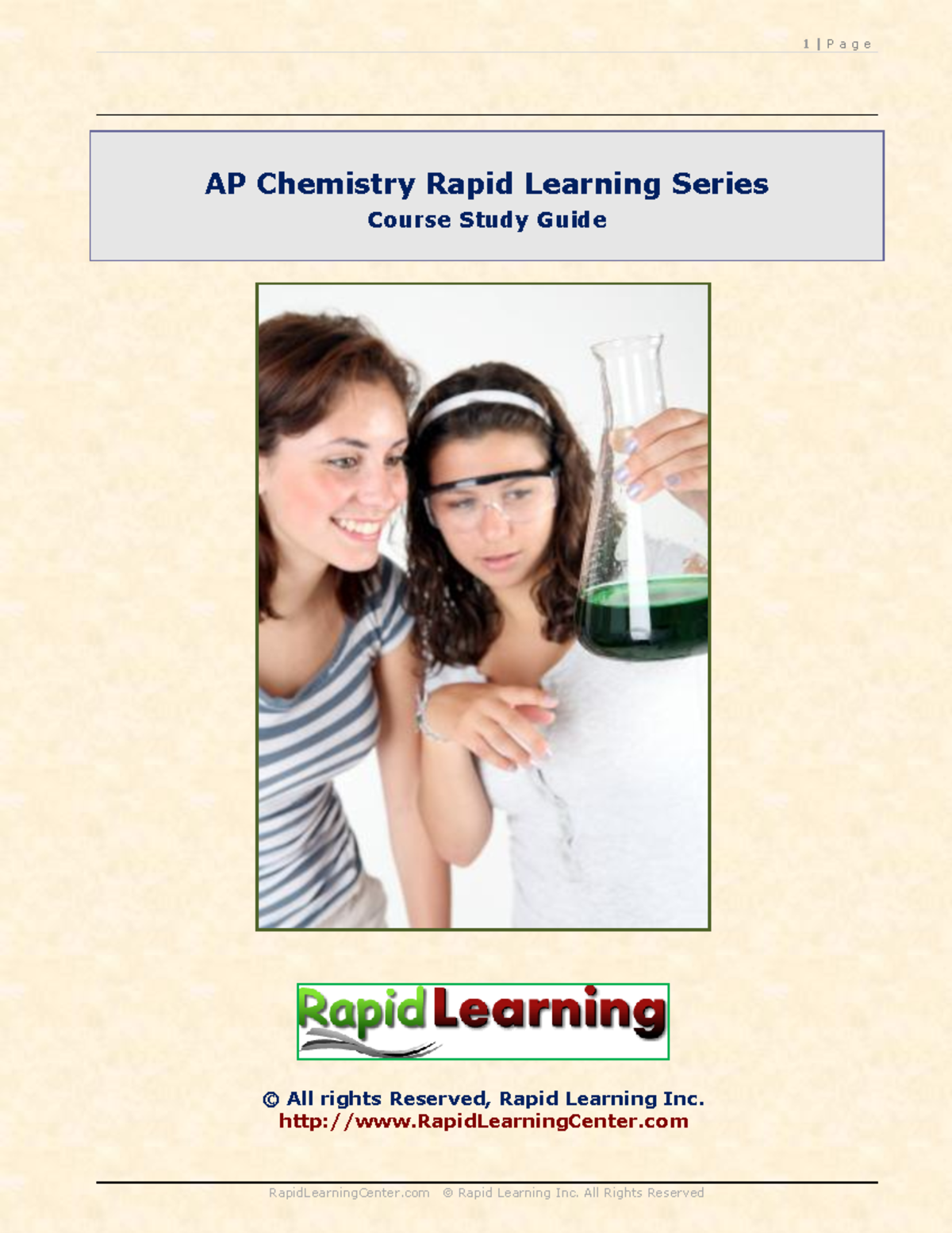 APChemistry Study Guide - AP chemistry study - AP Chemistry Rapid Learning Series Course Study ...