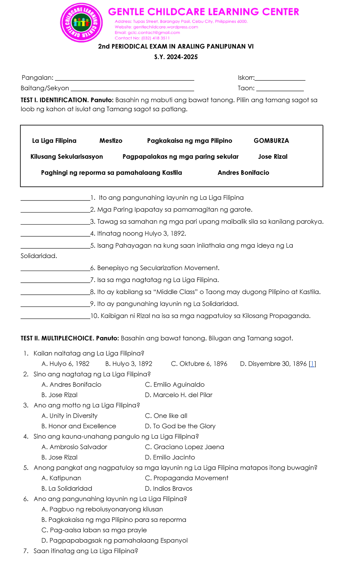 57a90545 c84c 42af 8f93 9c22d4ad7378 - 2nd PERIODICAL EXAM IN ARALING ...