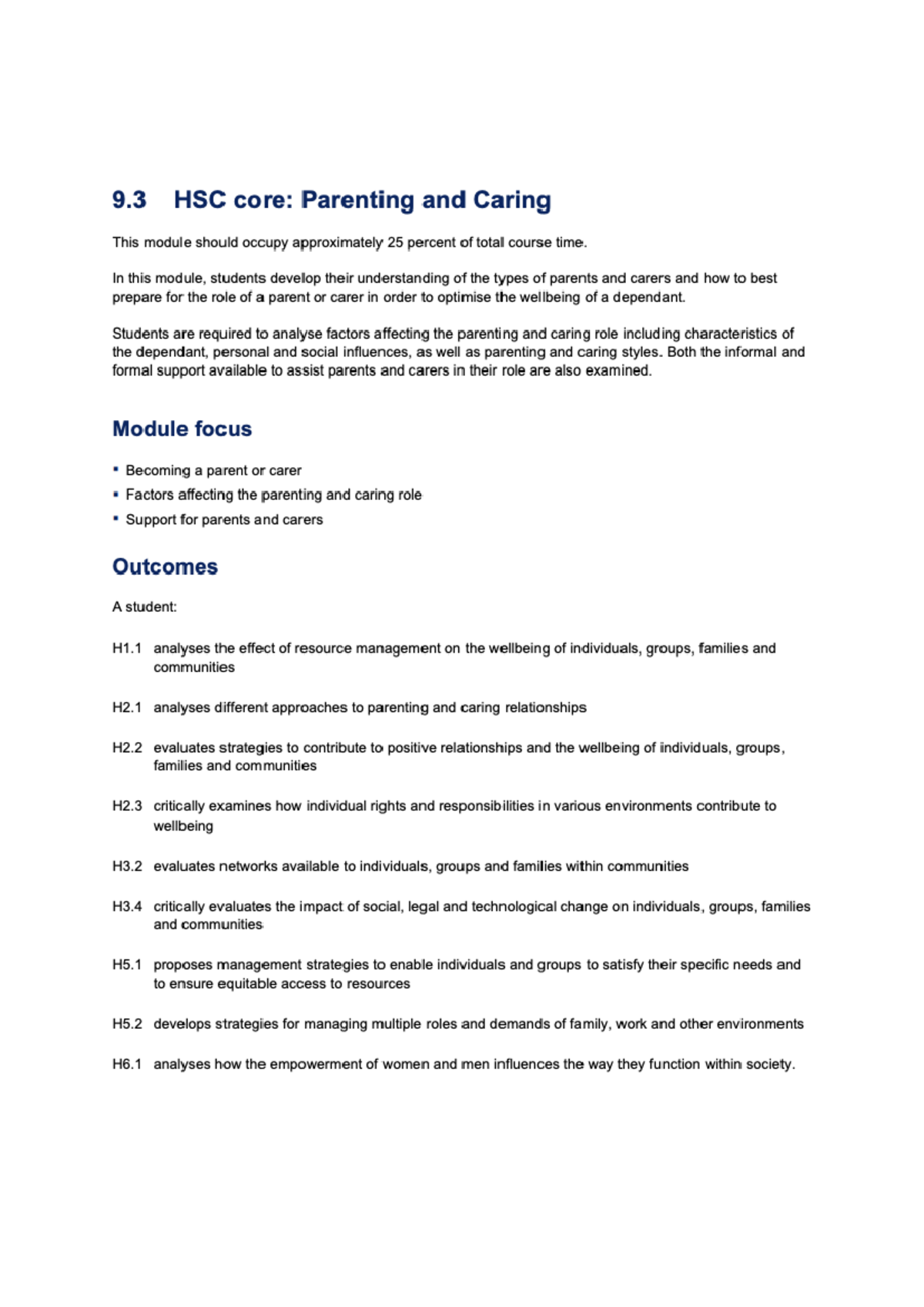 CAFS CORE 3- Parenting and caring - Types of parent and carers ...