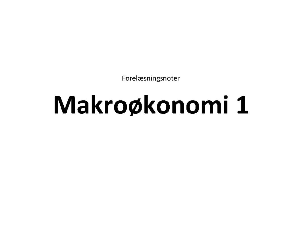Forelæsningsnoter - Prof. Peter Sandholt Jensen - Forelæsningsnoter ...