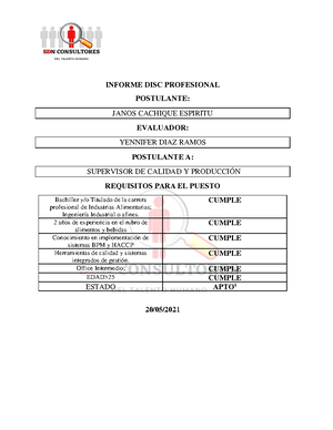 tablas de conversión del test de disc para evaluar personalidad - D I S ...