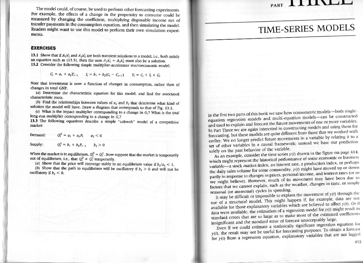 Econometric Models and Economic Forecasts (Robert Pindyck, Daniel ...