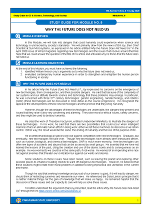 Study Guide 12 - Btled has 8 specializations. - PANGASINAN STATE ...