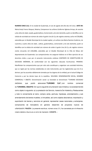 Contrato DE Donación Entre Vivos, DE UNA Fracción DE Terreno EN Forma ...