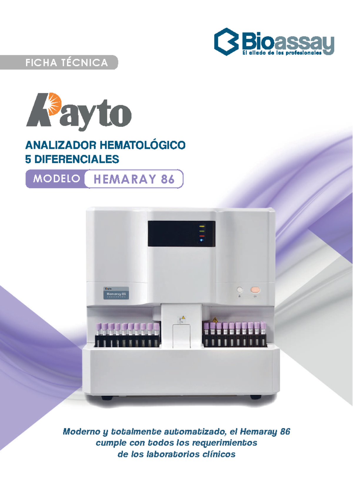 Hemaray-86-1 - Laboratorio - ANALIZADOR HEMATOLÓGICO 5 DIFERENCIALES ...