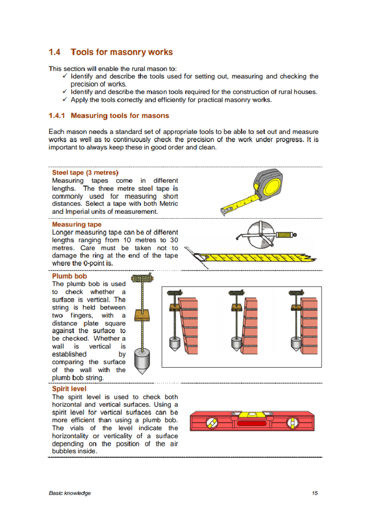 Substructure - Masonry Tools) - Civil Engineering - Studocu