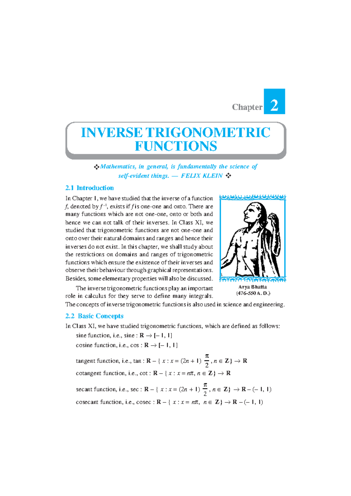 Maths Chap 2- Inverse Trignometric Functions - Solutions - v ...