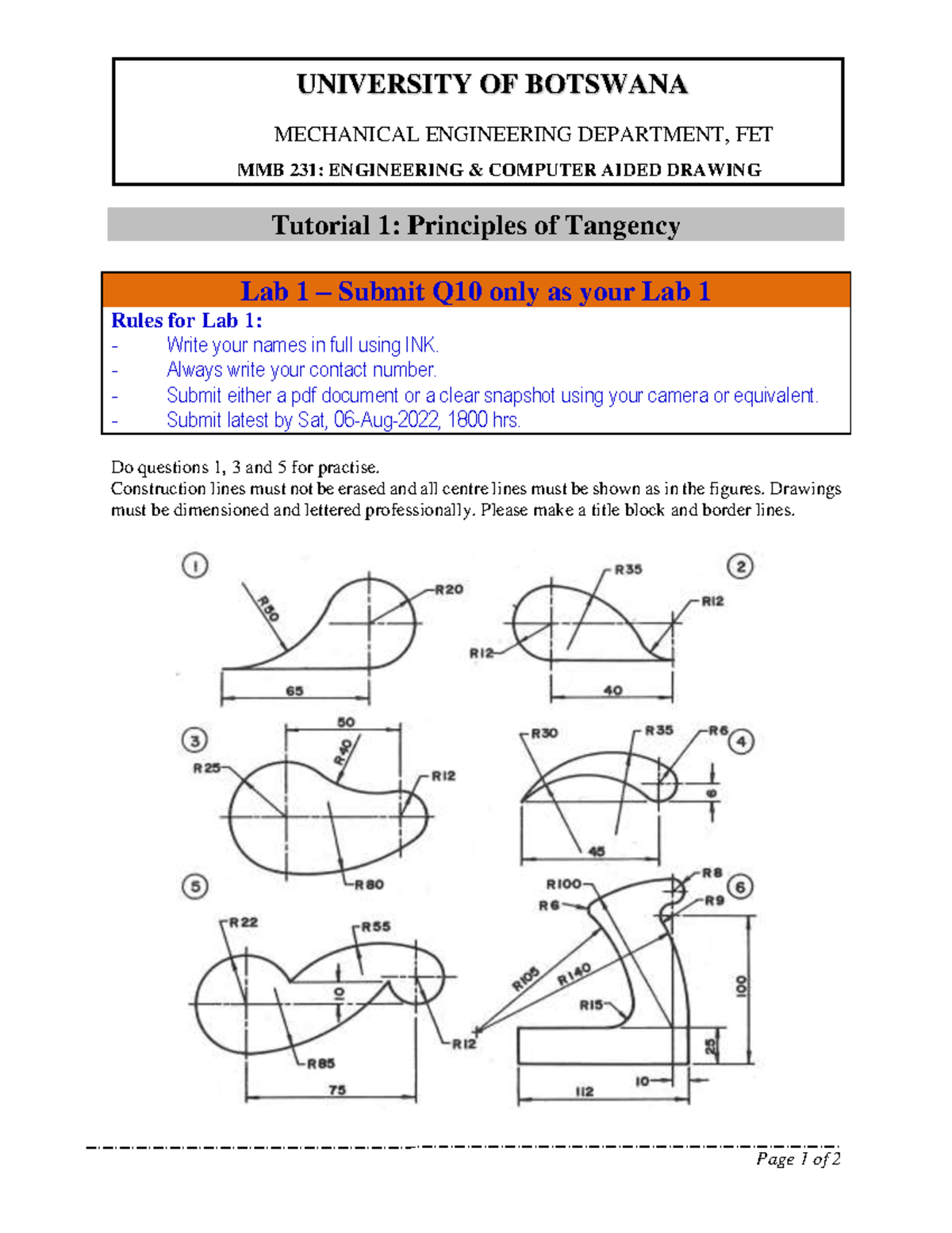 Tutorial 1 LAB 1 - get it - Page 1 of 2 Tutorial 1: Principles of ...