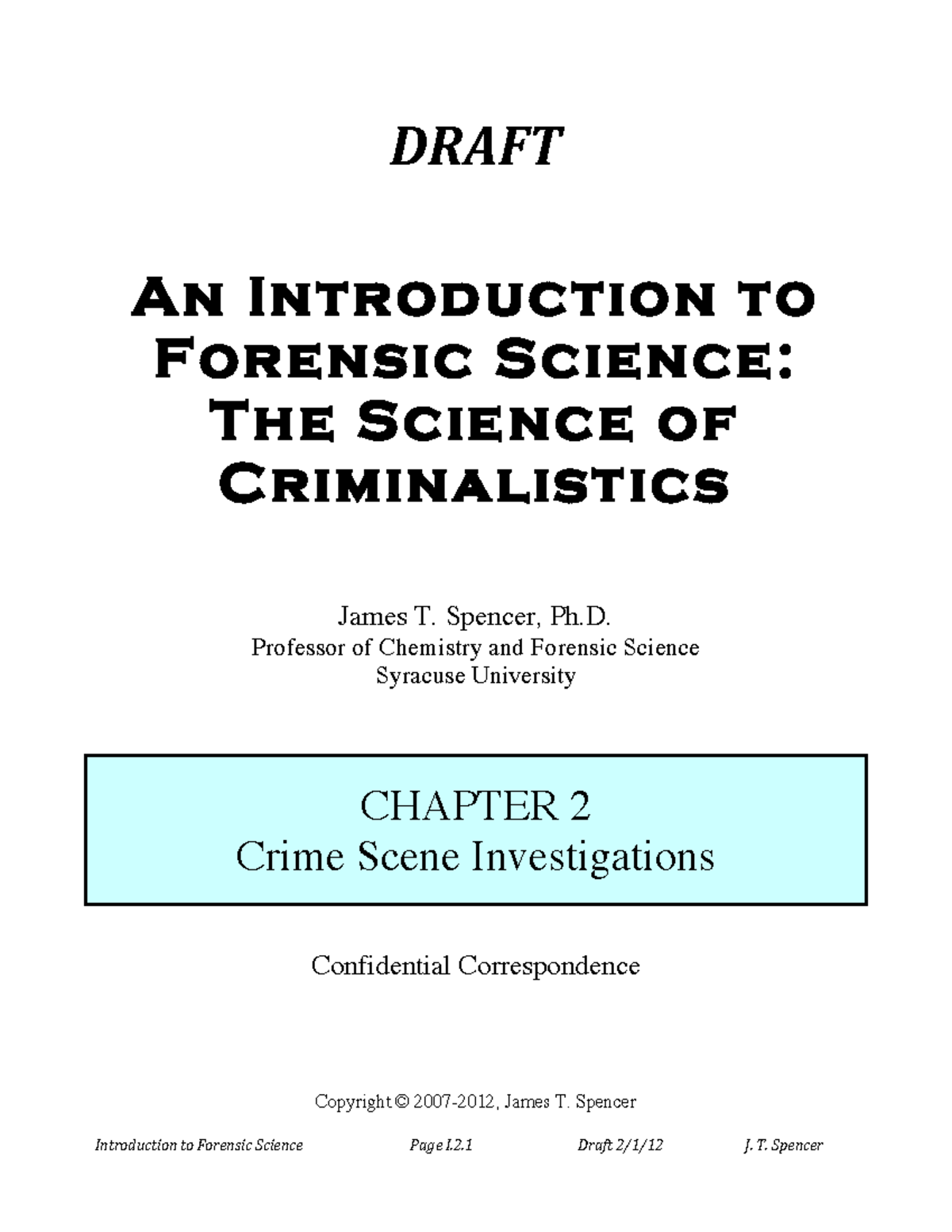 2.1 Crime Scene Evidence - Introduction鈀 to鈀 Forensic鈀 Science鈀 Page鈀 I ...