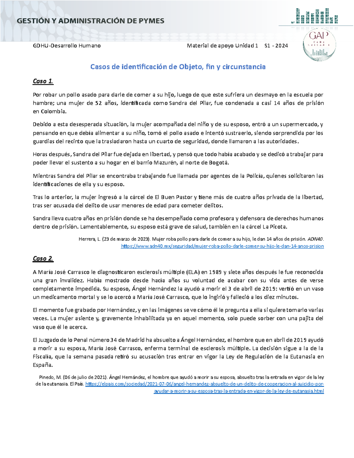 Actividad 2 Casos de identificacion de Objeto, fin y circunstancia ...