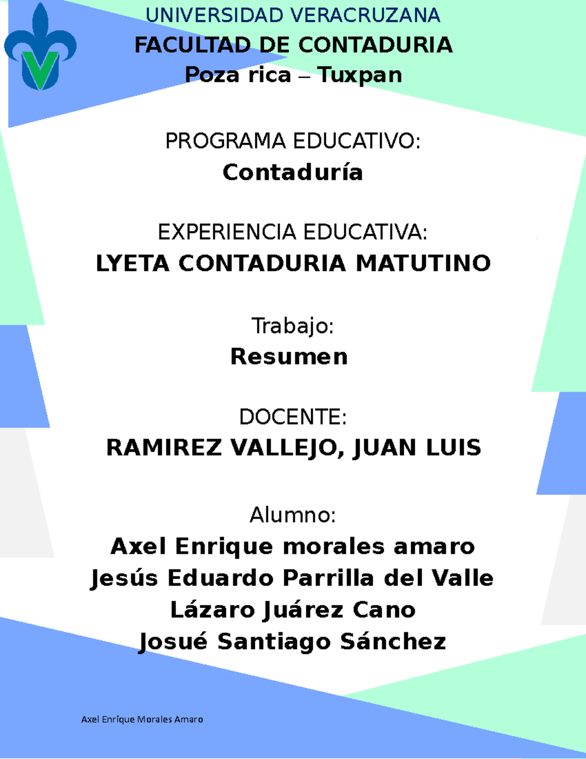 Resumen de diversidad sexual - Axel Enrique Morales Amaro UNIVERSIDAD ...