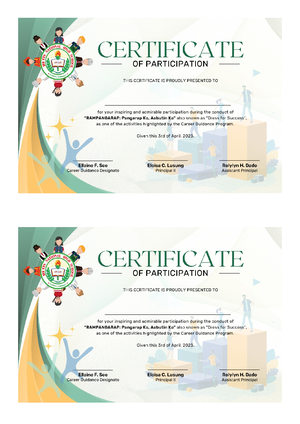 Certification of designation - July 7, 2023 C E R T I F I C A T I O N ...