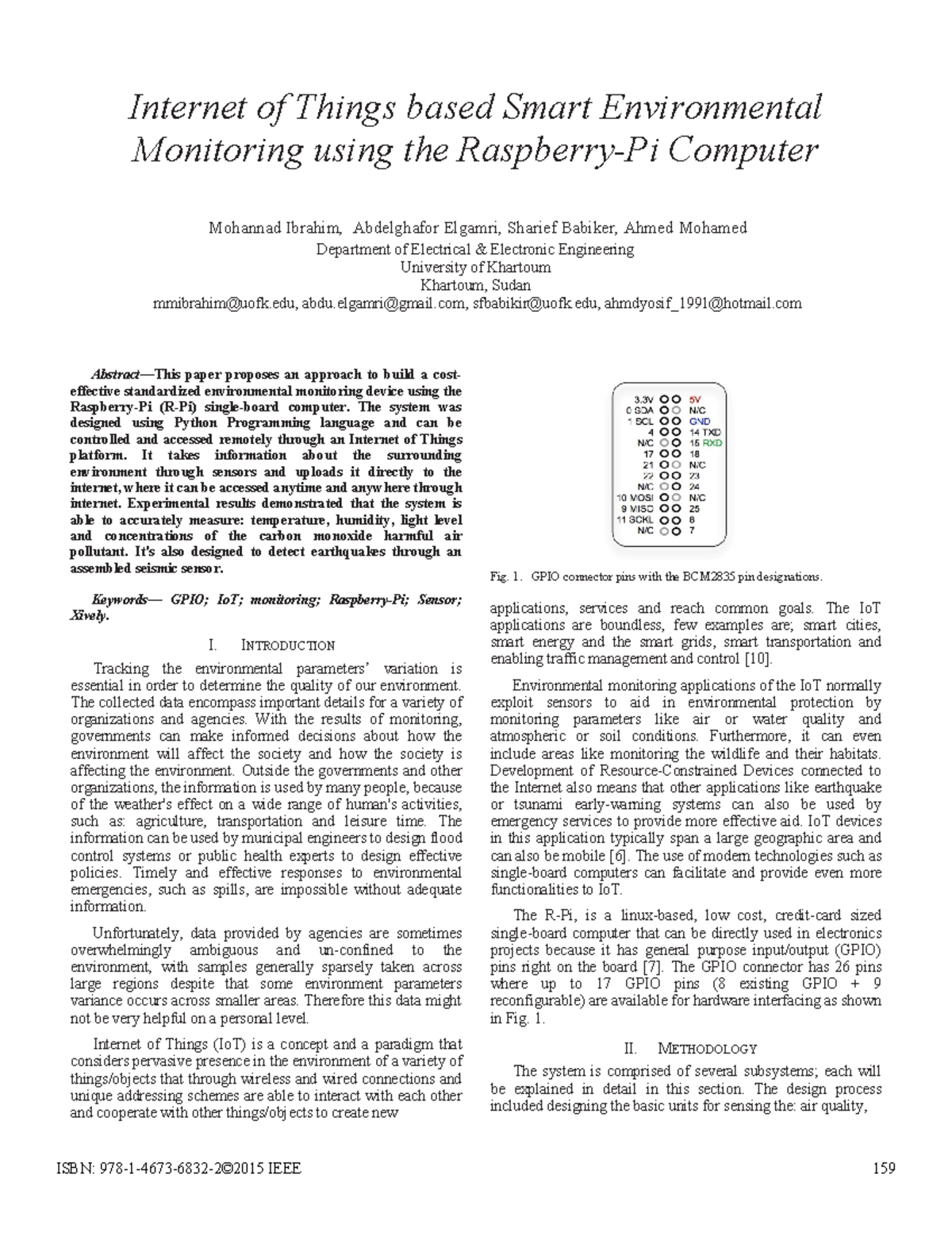 Internet of Things based Smart Environmental - Internet of Things based ...