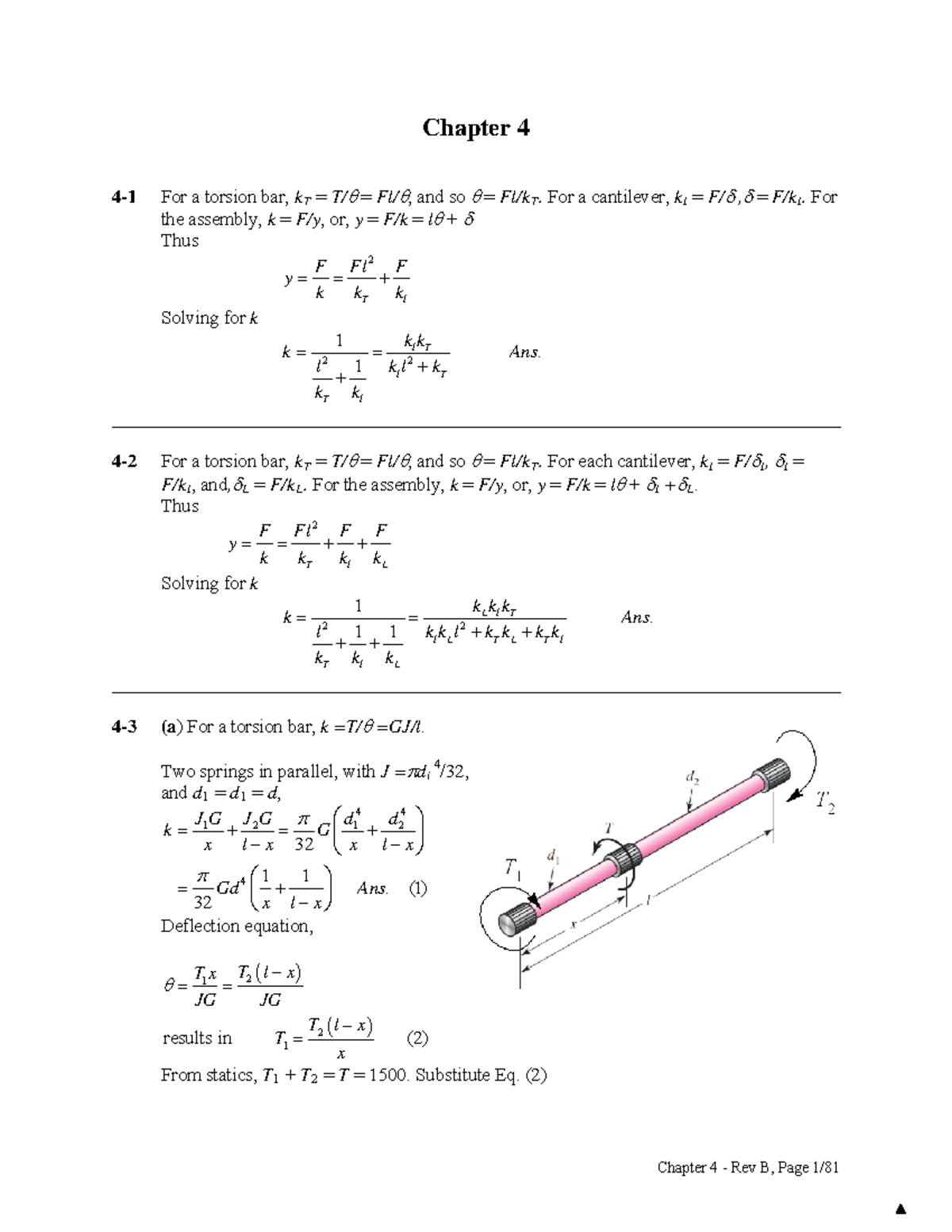 Chapter 4 Solutions Solucionario Chapter 4 4 1 For A